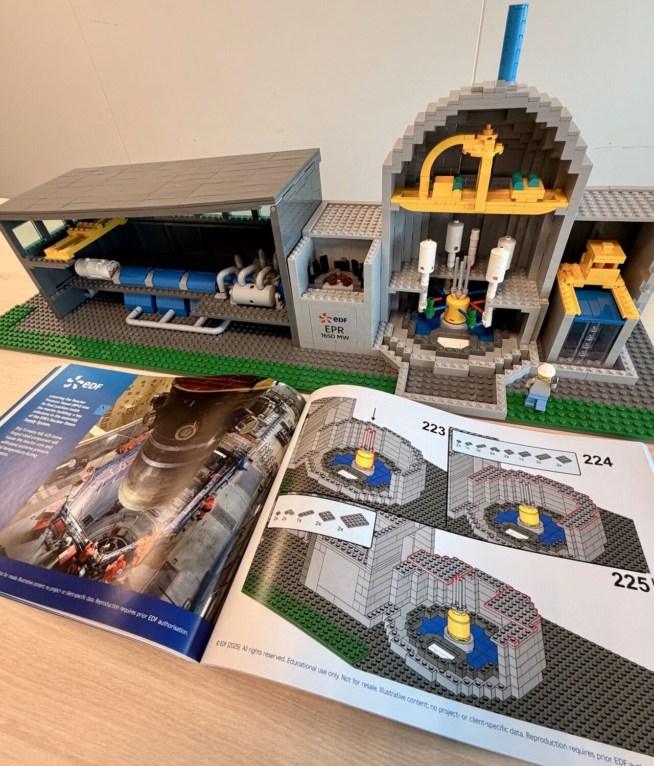 Un kit Légo du réacteur nucléaire EPR d'EDF commercialisé en 2026 ...